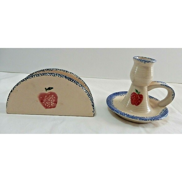 Hermitage Pottery | Accents | Hermitage Pottery Taper Candle Holder ...